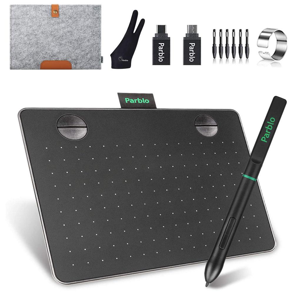 قلم نوری پاربلو Parblo Graphic Tablet A640 V2 مشکی ⭐| خرید + قیمت | دیدنگار