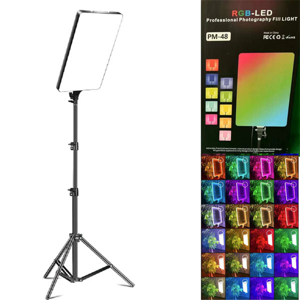 نور ثابت ال ای دی PM-48 RGB | دیدنگار