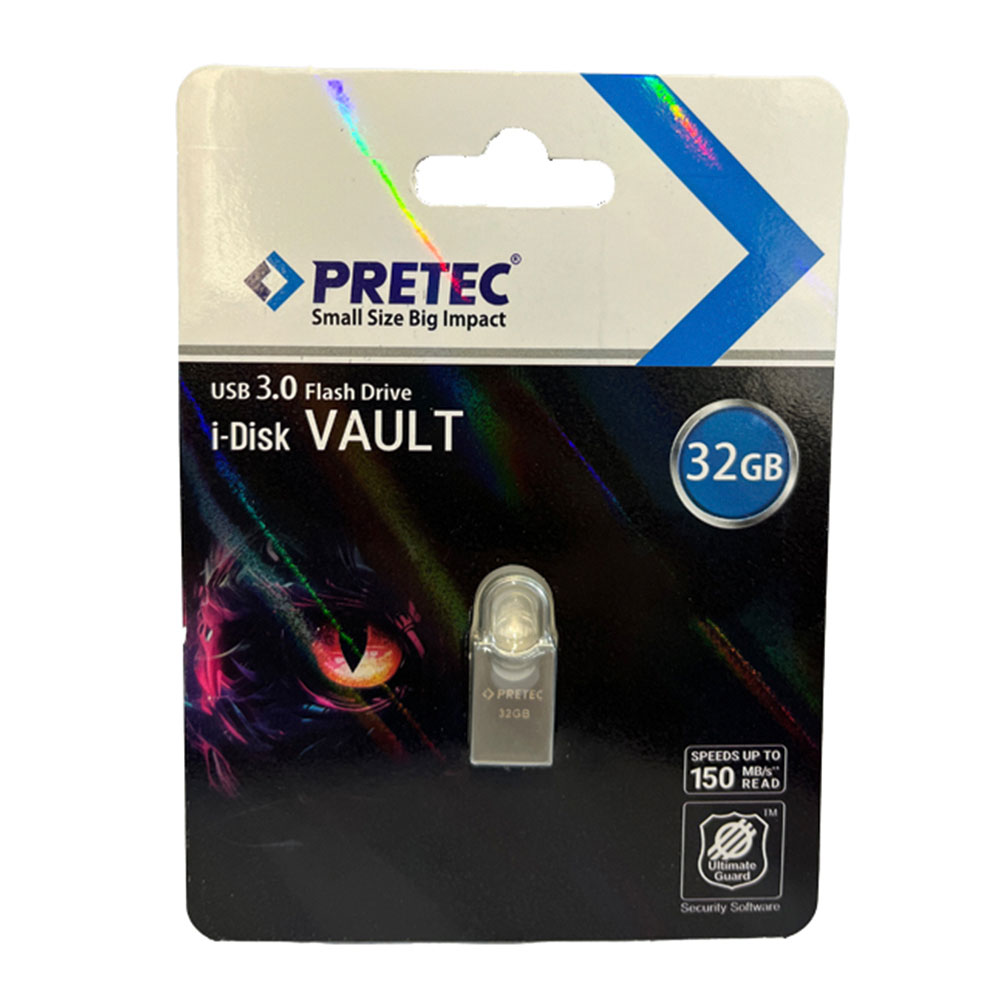 فلش مموری USB Flash PRETEC 32GB USB3 VAULT | دیدنگار