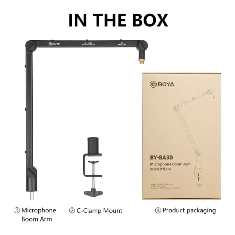 قیمت و خرید پایه میکروفون بویا BOYA BY-BA30